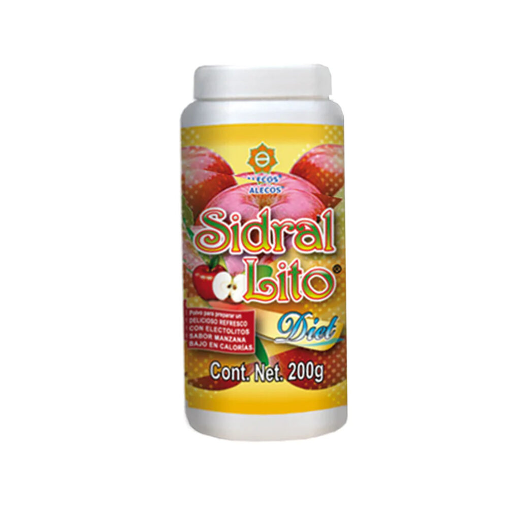 Sidral Lito® DIET, Refresco en Polvo, frasco 200 g - Natural Retailer